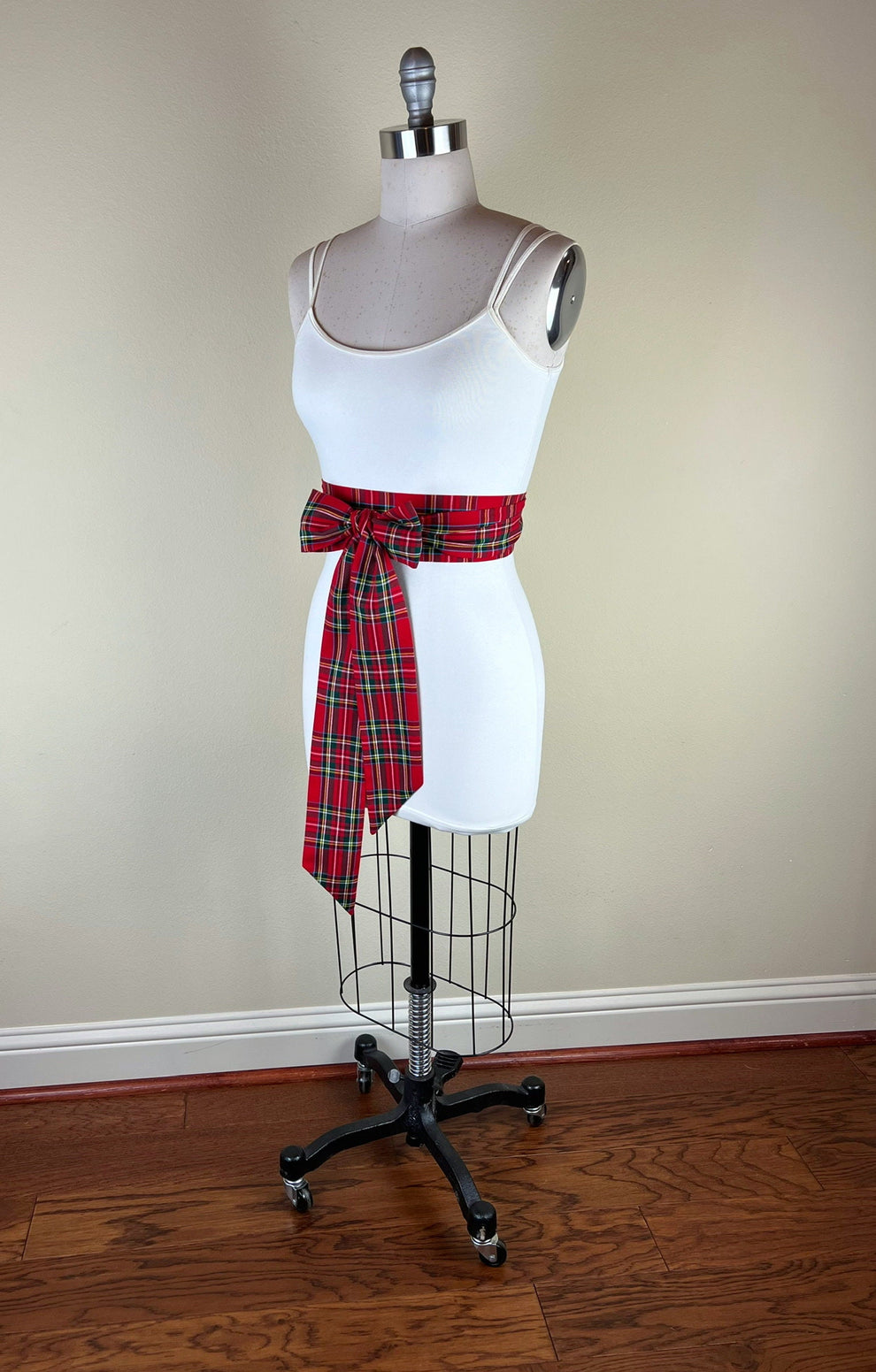 Extra Long Royal Stewart Tartan Sash Belt by Satin Swank®